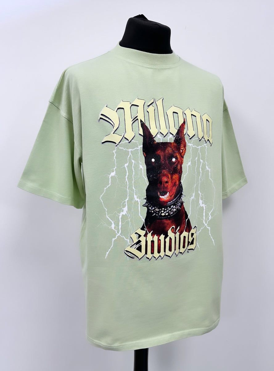 Matcha Green Heavyweight Graphic T-shirt. – Milana Studios